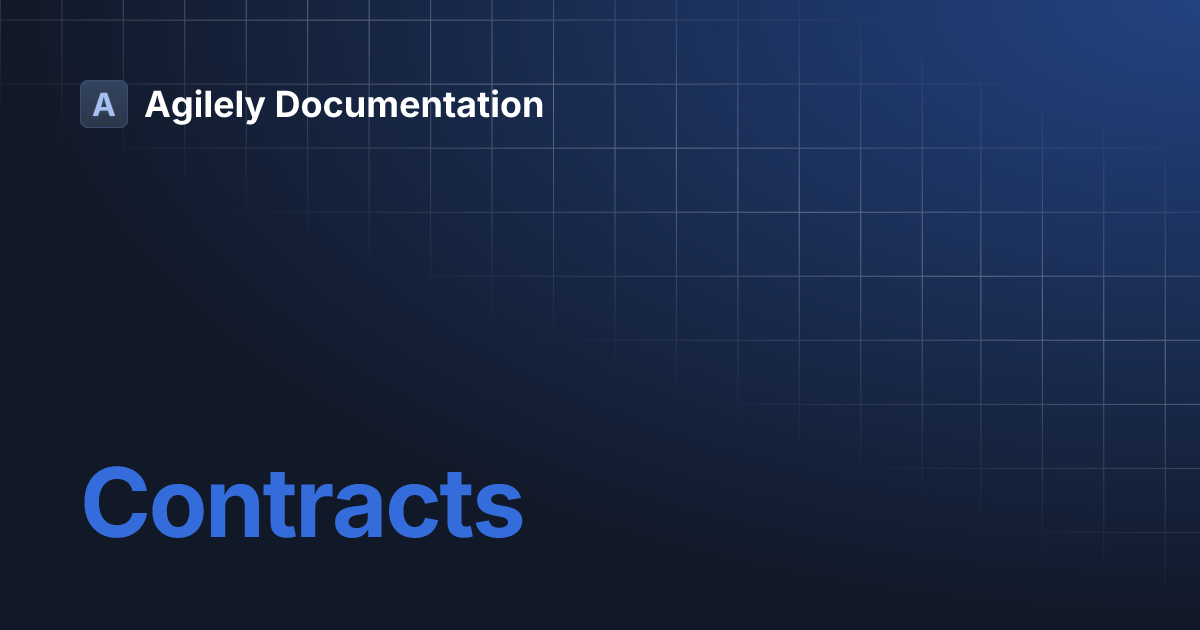 Contracts | Agilely Documentation